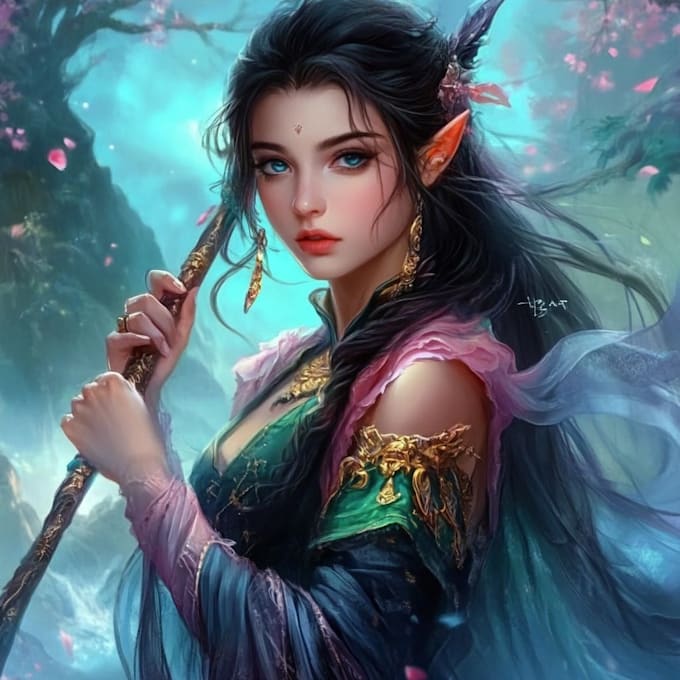 Design unique fantasy character art with your idea by Nathaliebergman ...