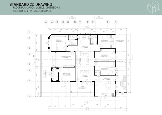 Turn your sketches, pdfs into 2d plans in autocad by Arvinborja | Fiverr