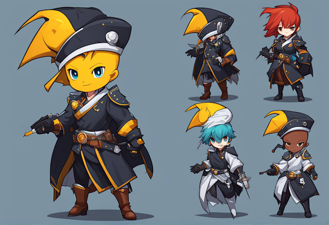 Draw game art, 2d game characters, card game art and character design ...