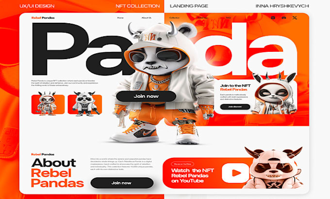 Design a unique landing page, landing page ui design, website landing ...