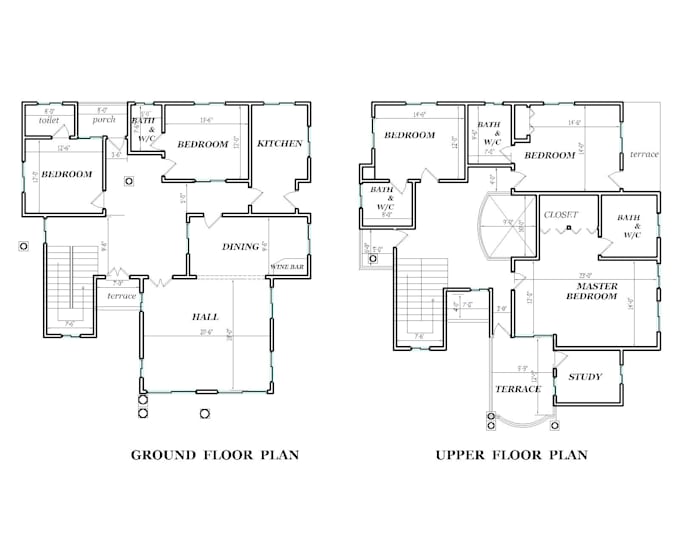 Create professional 2d autocad floor plans for residential and ...