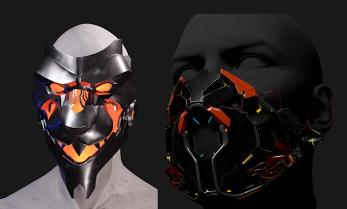 Design full knight 3d model armor wearable cosplay 3d mask 3d helmet ...