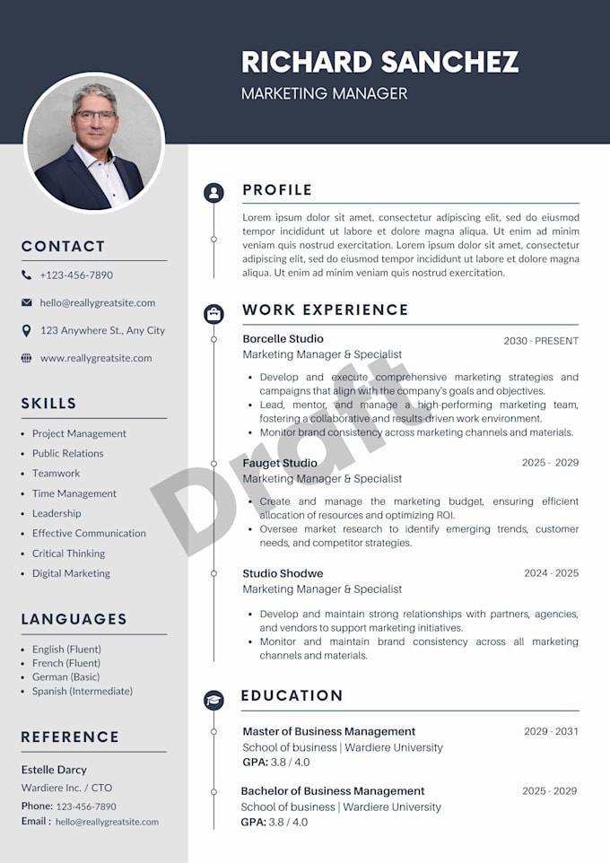 Professional, custom cv to make you stand out by Anuruddhaasitha | Fiverr