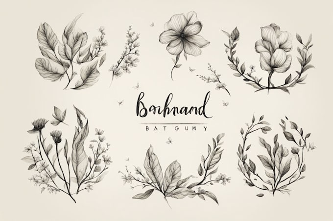 Design a hand drawn botanical boho logo by Cassanning | Fiverr