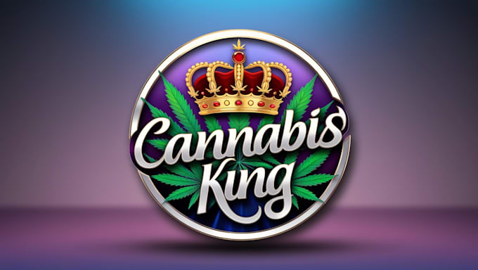 Do custom cannabis king crown badge logo design by Opalautry | Fiverr