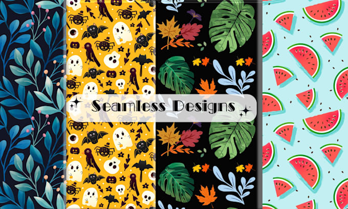 Design unique seamless patterns for any creative project by Amenagfx ...