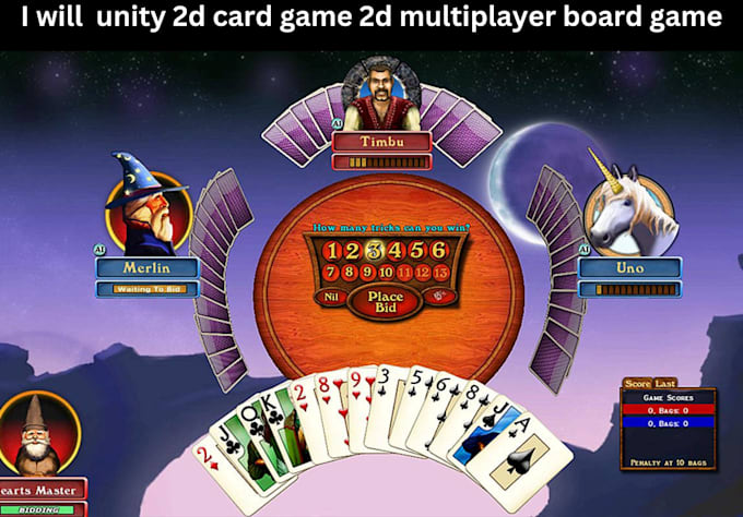 Develop 2d card board or rpg game with character design in unity by ...