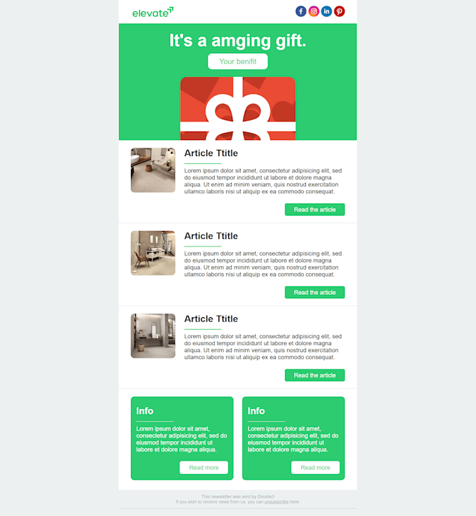 Design editable responsive html email template by Em_nurul | Fiverr