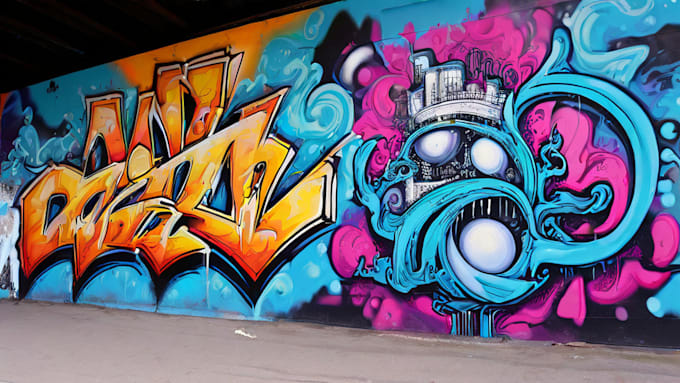 Design graffiti designs, murals and wall arts by Mikitaetcher | Fiverr