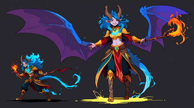 Draw your oc dnd or fantasy character art by Quinelerry | Fiverr