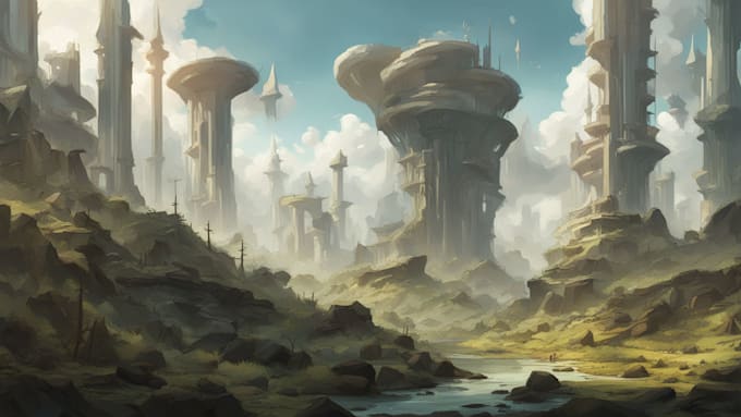 Make a professional environmental concept art by Jaivynbber | Fiverr