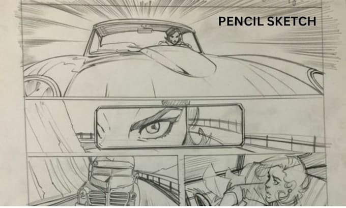 Draw graphic novel, sci fi comic book, storyboard panel, noir, gore ...
