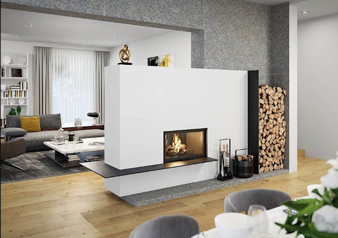 Transform 2d floor plan to 3d modern house rendering,living room design ...