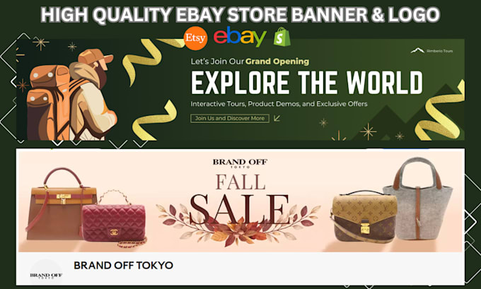 Design ebay banner, ebay logo, ebay store template, etsy shop banner by ...