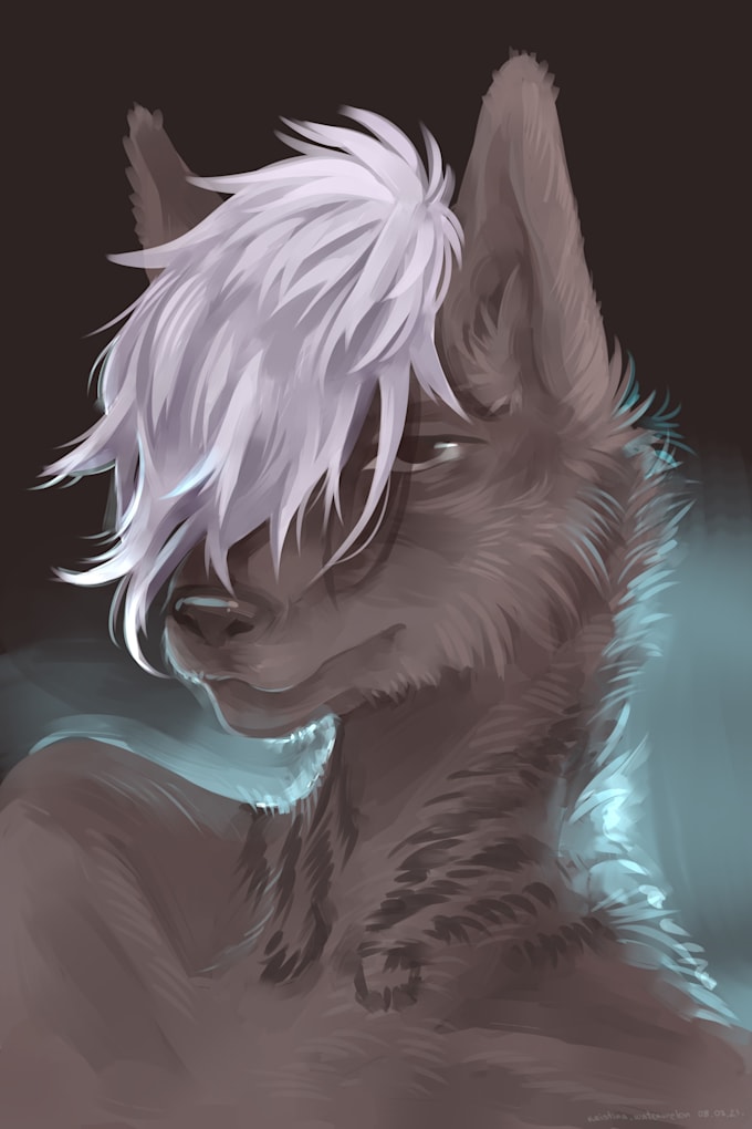 Draw digital realistic portrait art by Kriswatermelon | Fiverr