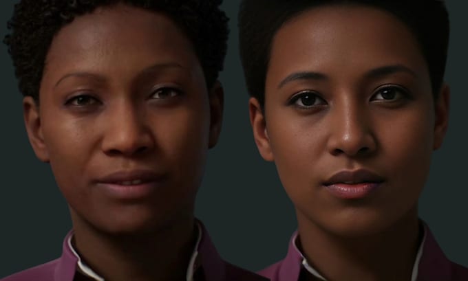 3d unreal engine game character model 3d metahuman face 3d realistic ...