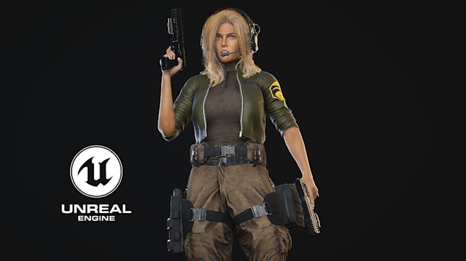 Do realistic meta human character model, 3d head, daz 3d unreal engine ...
