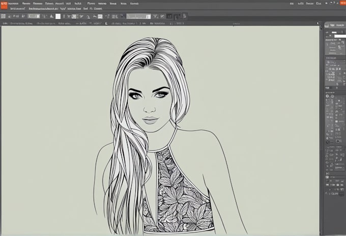 Manual vector tracing, vectorize image, vector file using adobe ...