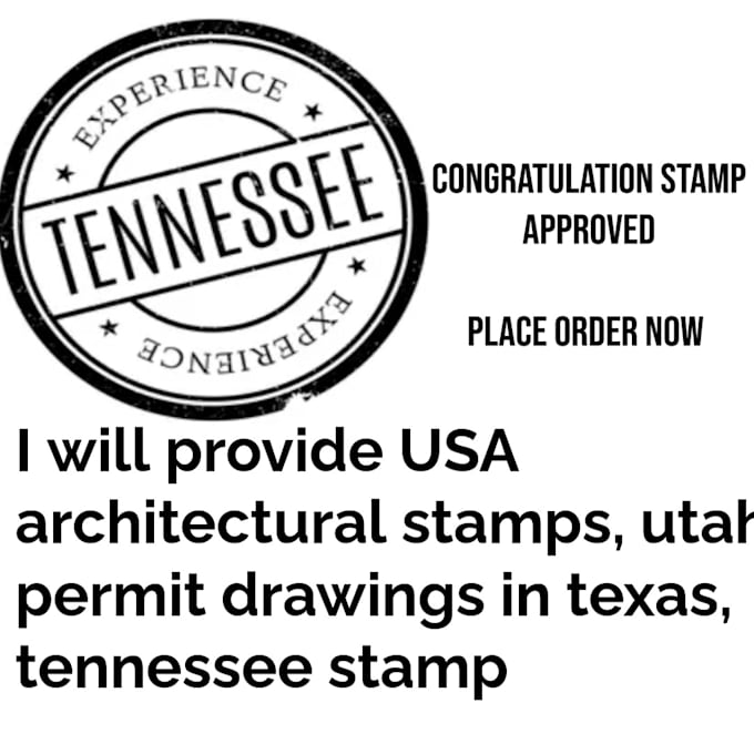 Provide usa architectural stamps, utah permit drawings in texas ...