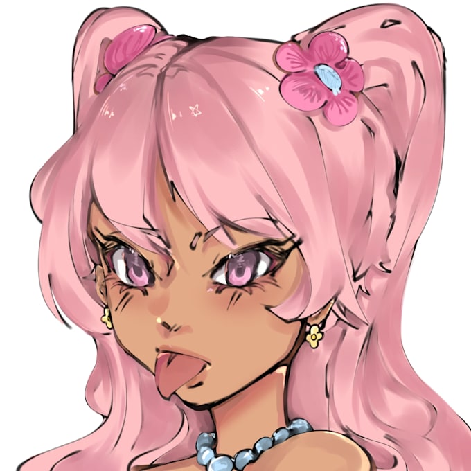 Draw a headshot of your oc pfp icon by Kaoimiii | Fiverr