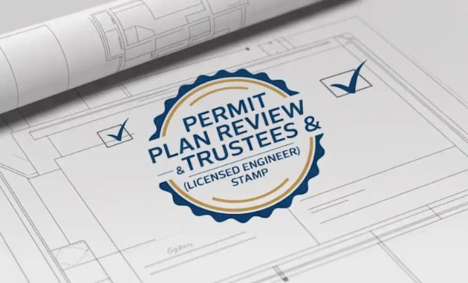 Review and stamp trustees architectural and mep building permit ...