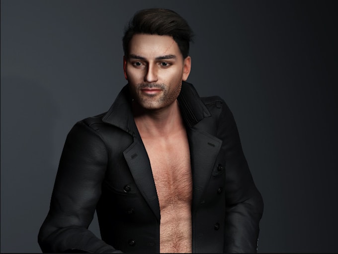 Render fantasy character, hyper realistic,3d realistic model unrealengine, asset by Misikike ...