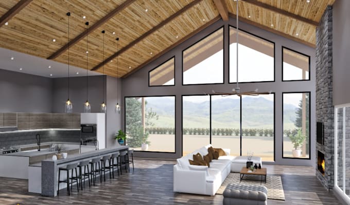 Design 3d environment,photorealistic rendering and lightening ...