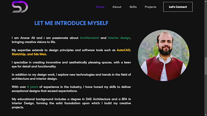 Create a portfolio website with html css react spa by Abdurrahman2232 ...