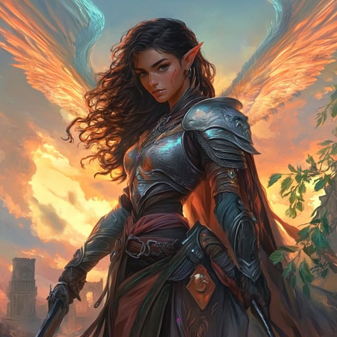 Make an awesome dnd character art and dnd illustration by Groustpie ...