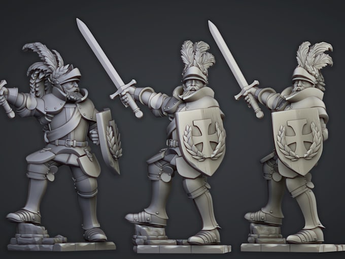 Sculpt 3d Model Custom Miniatures Stl Files For 3d Printing In Zbrush