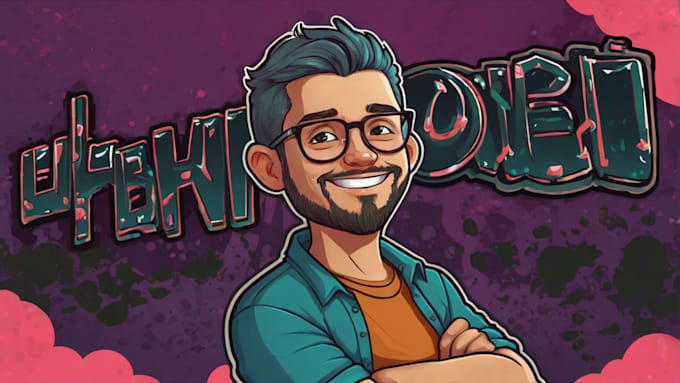 Draw custom cartoon pfp avatar logo for youtube twitch by Ceyoranch ...