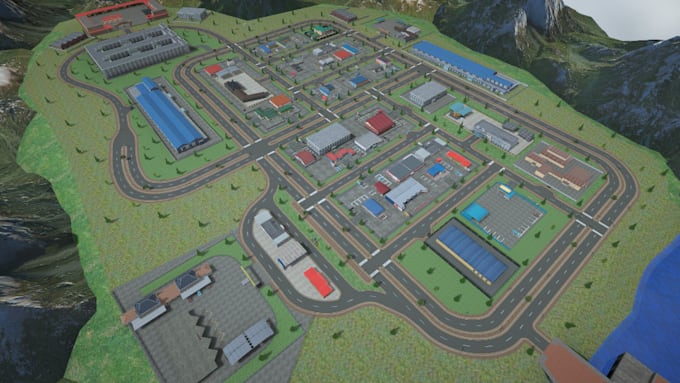 3d transport commercial government buildings,cityscape design,endscape ...