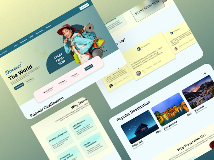 Design web ui ux design, dashboard ui ux and app ui ux design in figma by Sibtainabbas699 | Fiverr