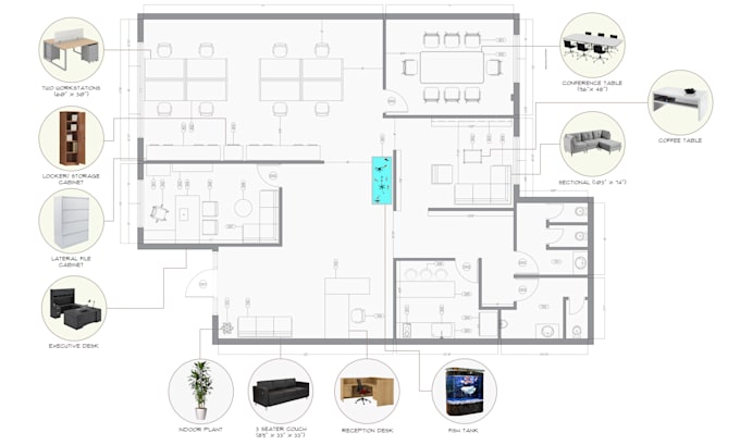Do floor plan, city permit layout of restaurant, office, bar, retail ...