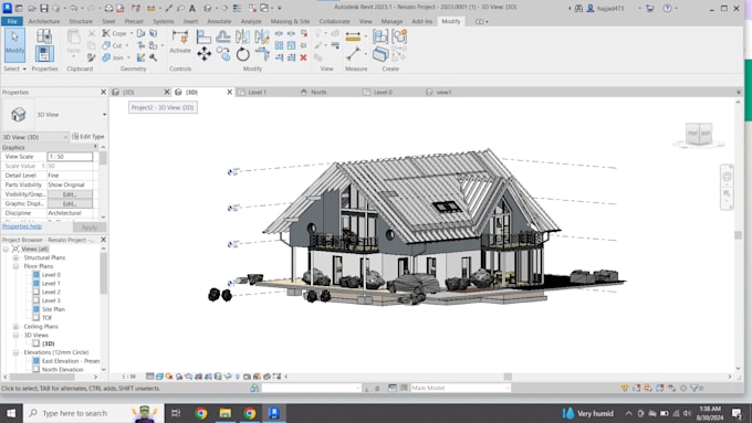 Create revit 3d model, sheets, family, legends, tags and annotations ...