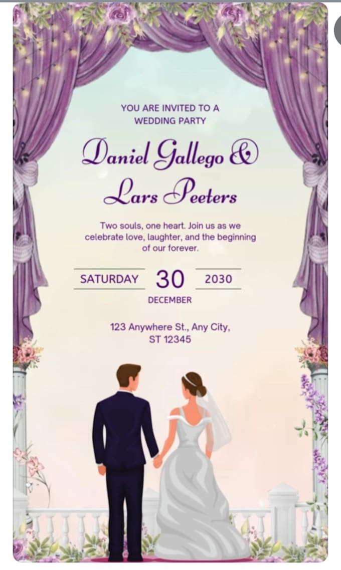 Create cutom invitation card design and typing perfect for any event by ...