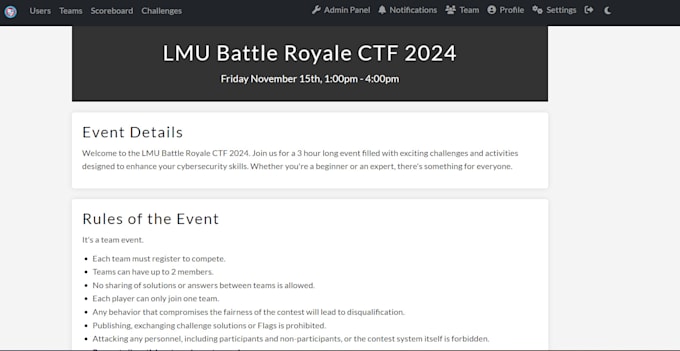 Create ctf capture the flag challenges by Sanidhyasonii | Fiverr