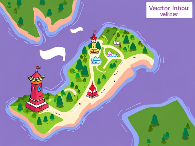 Map illustrate vector illustration vector map by Miandeock | Fiverr