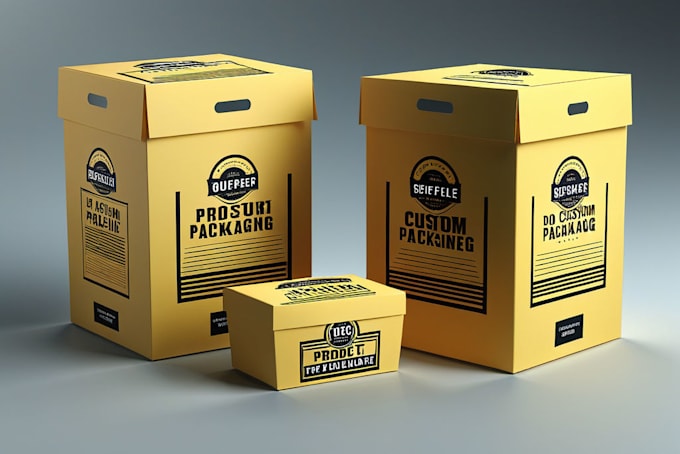Do custom product packaging design by Ezeldaneralt | Fiverr