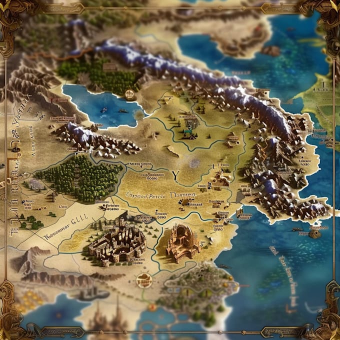 Do your fantasy maps for your dnd style by Anurgos82 | Fiverr
