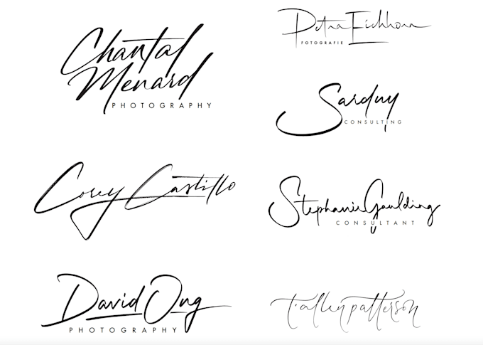 Design a handwritten signature calligraphy logo by Niranjanp | Fiverr