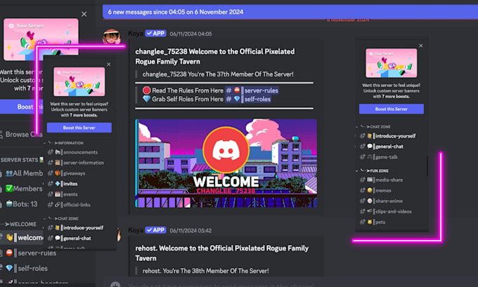 Setup a custom discord memberships server by Pixlshack | Fiverr
