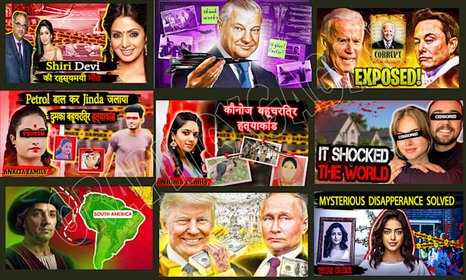 Do thumbnail designing with a passion for creating eye catching high ...