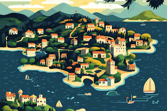 Create vector game map for your project by Nearhardso | Fiverr