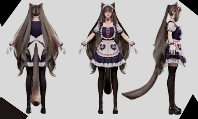 Custom vrchat avatar 3d rigging model furry avatar vtuber avatar for pc ...