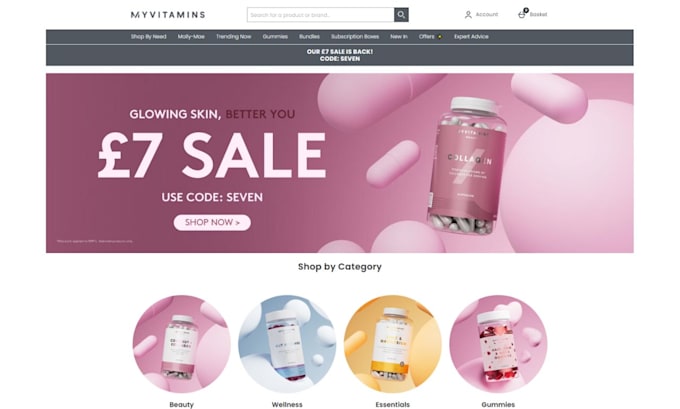 Build wellness supplement website nutraceutical website vitamin ...