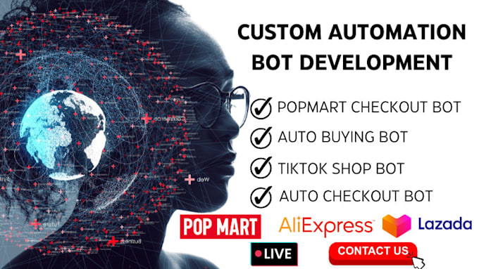 Develop tiktok shop popmart bot tiktok live buying bot popmart auto checkout bot by Mihaivali ...