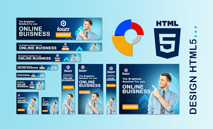 Do amazing animated html5 banner ads for google adwords by Designer ...