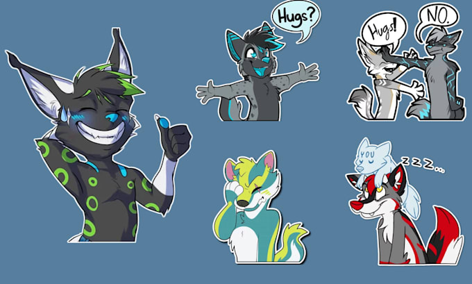 Draw furry telegram stickers nsfw furry stickers discord animated ...