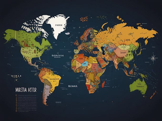 Create vector map illustration hand drawn by Lethaetersen | Fiverr